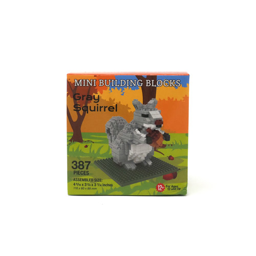 Mini Building Blocks Squirrel Mass Audubon Shop
